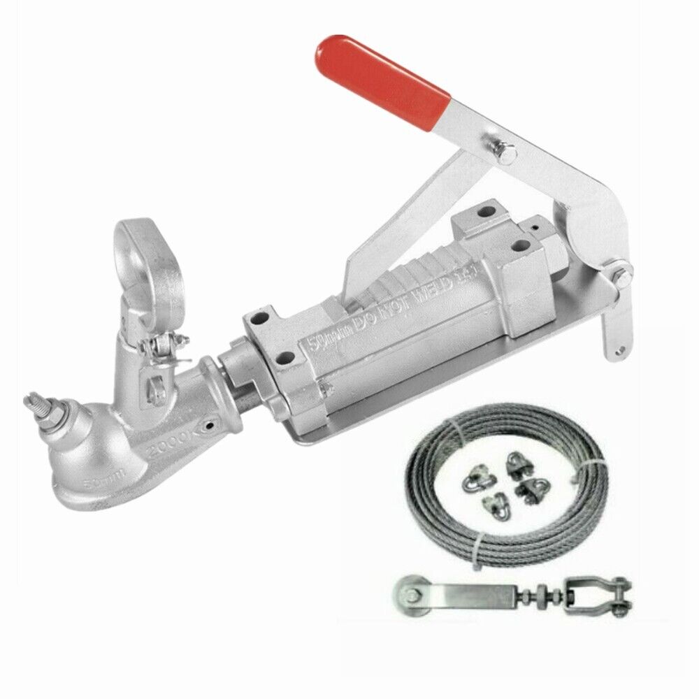 Trailer override coupling mechanical brake + Handle lever+ Cable Adjus ...