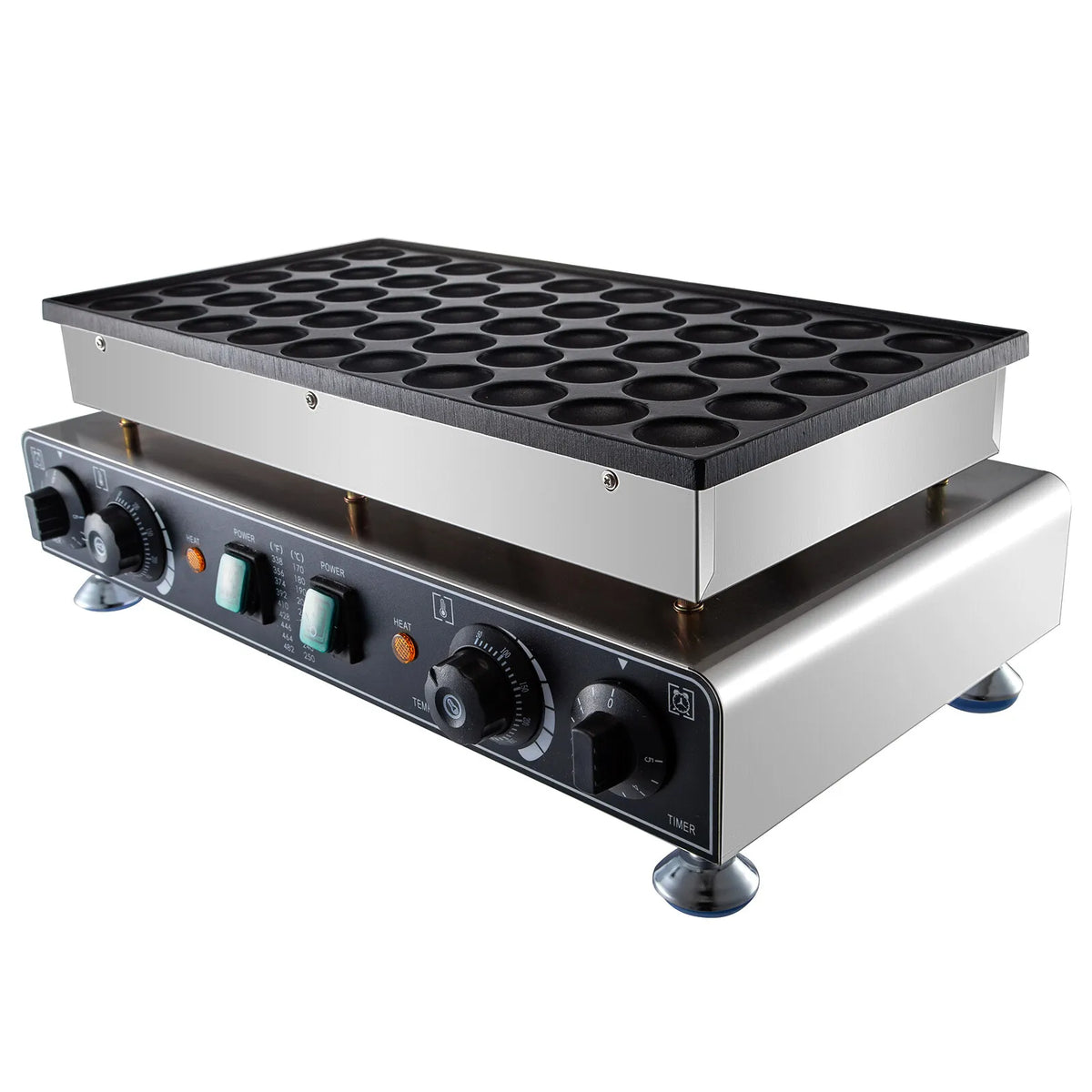Heavy-Duty 1700W 50pcs Electric Dutch Pancake Maker Square Nonstick Po ...