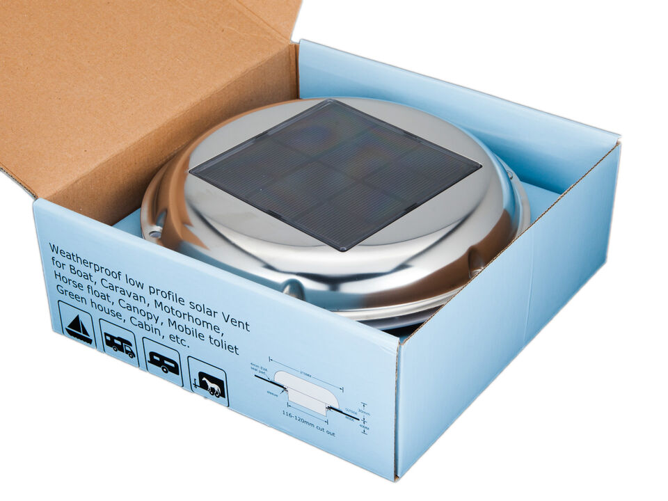 Solar POWERED Attic Fan Exhaust Fan Vent Boat Caravan – Tool Plus