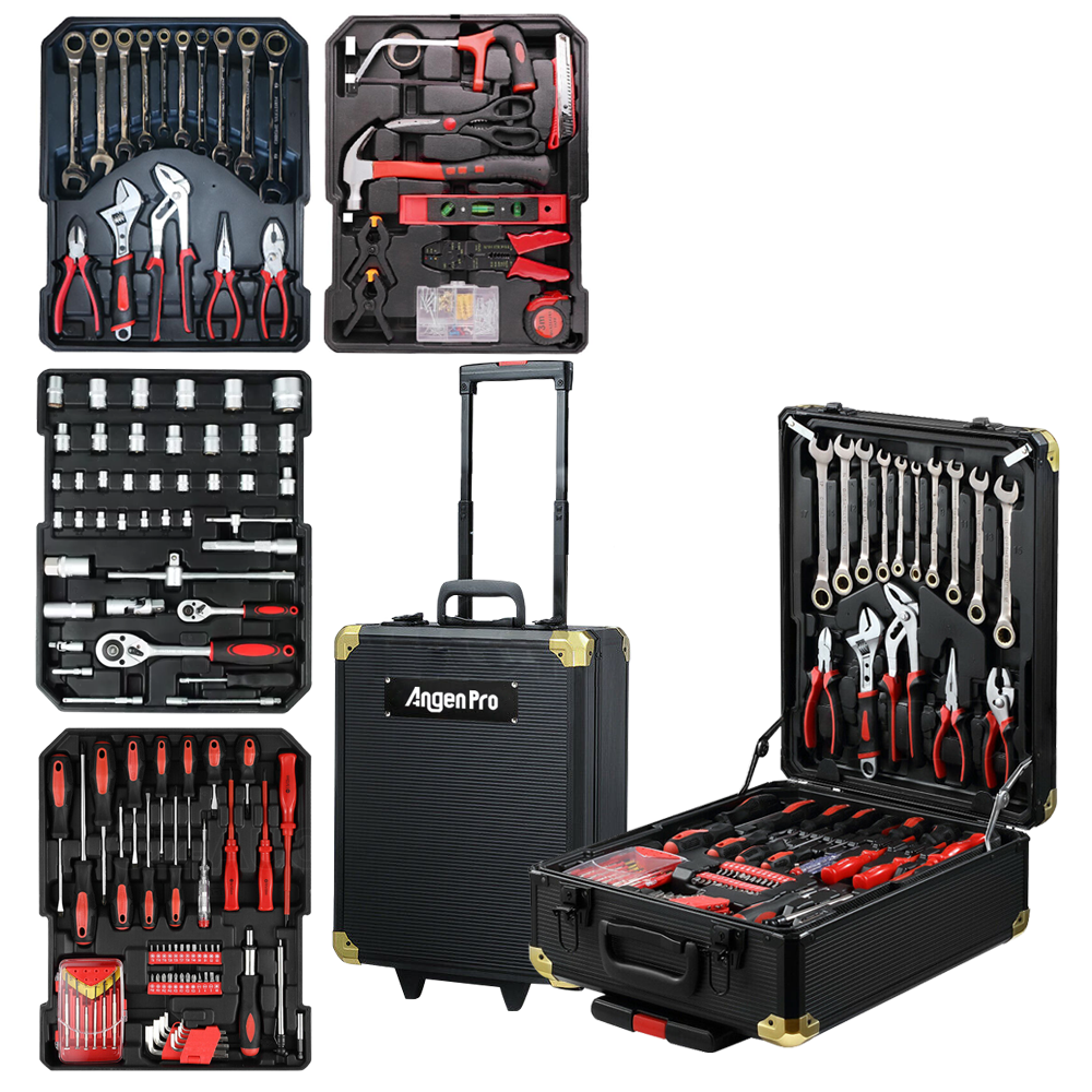 1375PCS DIY Tool Kit Case Trolley Portable Toolbox – Tool Plus
