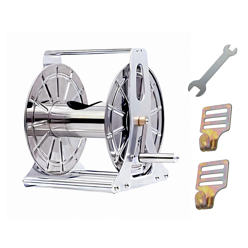 Stainless Steel Garden Hose Reel Cart Portable Pipe Holder – Tool Plus