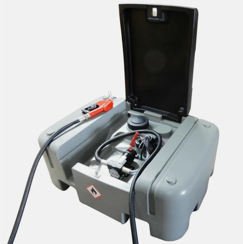 Extra Large 210L Diesel Fuel Pod Tank With 12V Pump Kit Lockable Auto ...