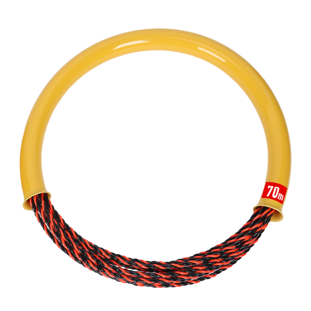 70M Wire Conduit Cable Puller Rodder Snake Fish Tape Wire Guide Versat ...