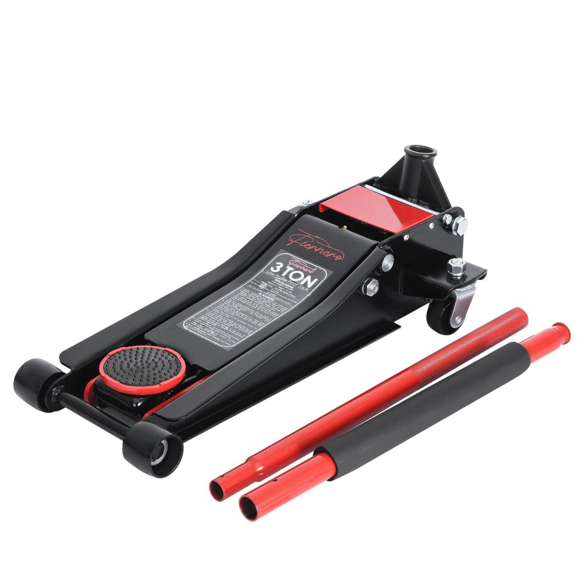3 Ton Low Profile Trolley Jack Hydraulic Floor Car Lifter Dual Pump ...