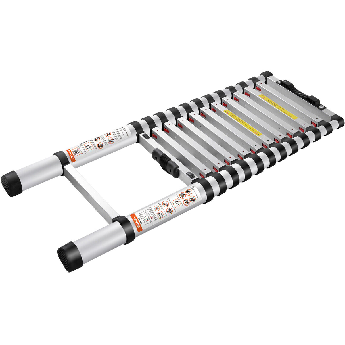 3.8m Telescopic Ladder Aluminum Extension Step – Tool Plus