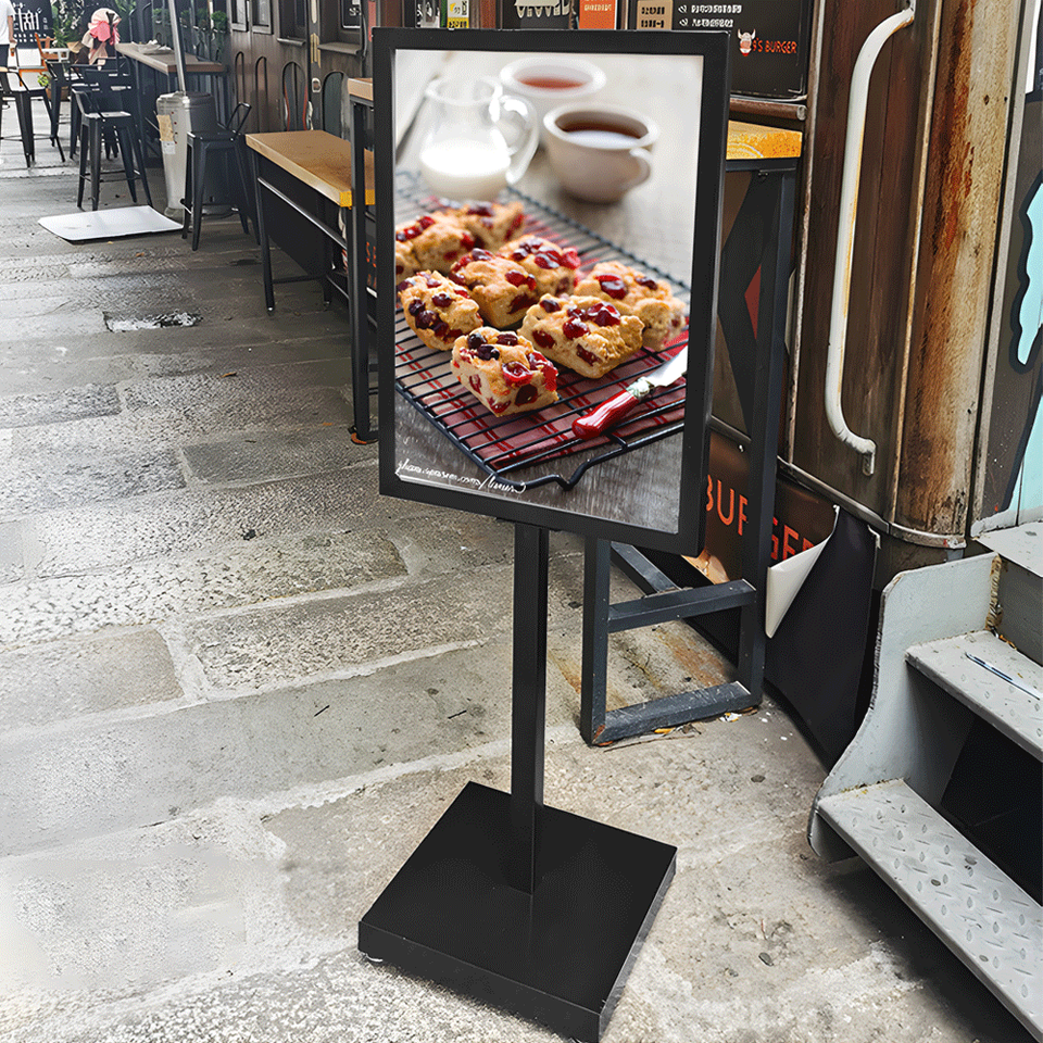 A1 Double Sided Sign Poster Stand Sign Floor Frame Poster Stand Displa ...