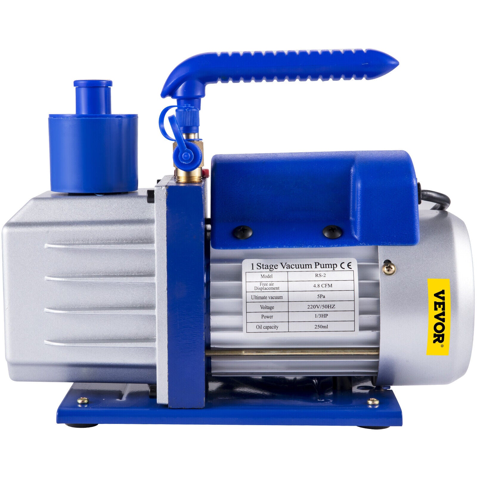4.8CFM Vacuum Pump 1Stage Air Conditioning Refrigeration Tools Manifol ...