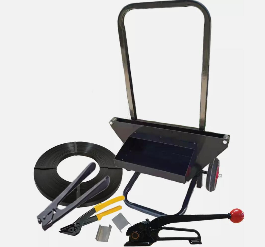 Heavy Duty 180M 19mm Strapping Kit With Steel Strap/ Seals/ Cart/ Tens ...