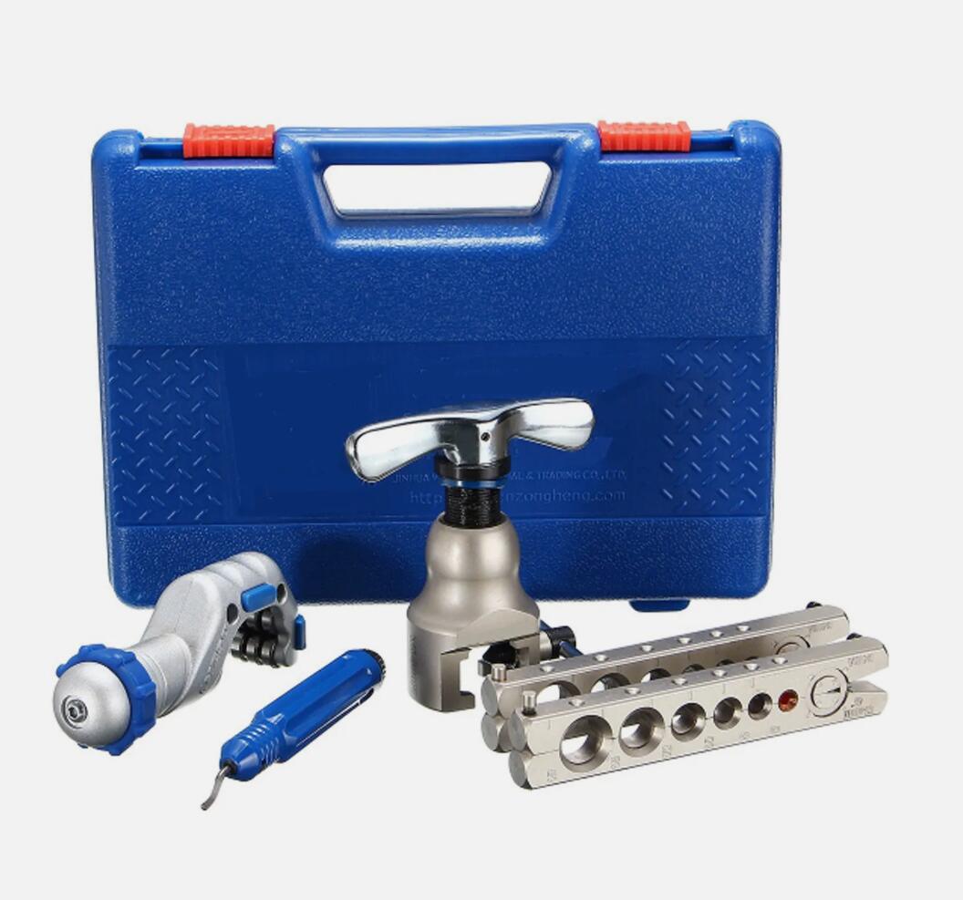 Premium Eccentric Flaring Tool Kit Flare Copper Tube Cutter Pipe Air-C ...