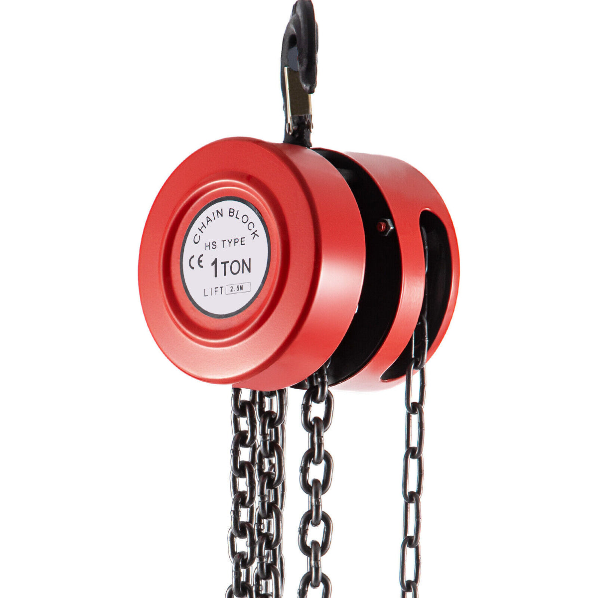 1T Heavy Duty Chain Hoist Block and Tackle Load Crane 2.5M Lifting Pul ...