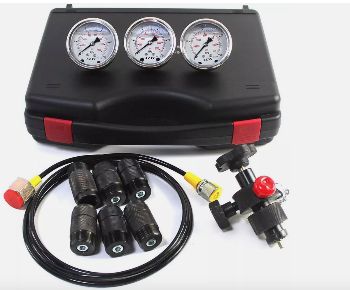 400bar Hydraulic Gauge Adapter Test Kit Hydraulic Nitrogen Accumulator ...