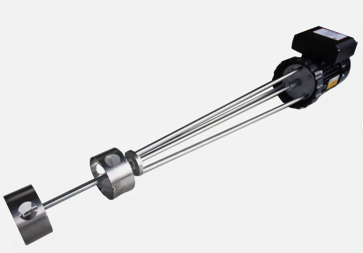 Heavy Duty Stainless Steel .75kW 240V TWIN IBC Tote Shuttle Pod Mixer ...