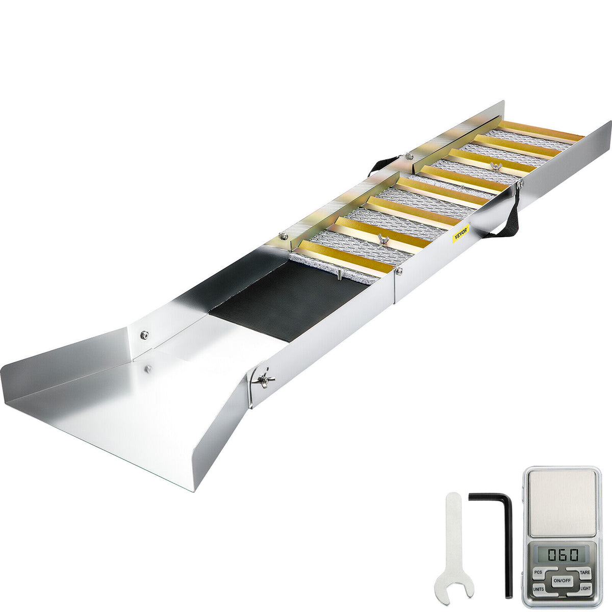 1.3M 50" Portable Aluminum Alloy Small Sluice Box Fossicking Prospecti ...