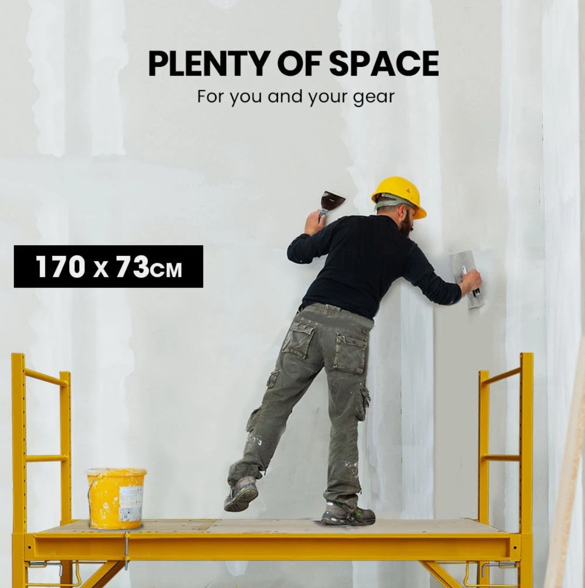 Heavy Duty 450kg Adjustable Mobile Scaffold High Work Platform Scaffol ...