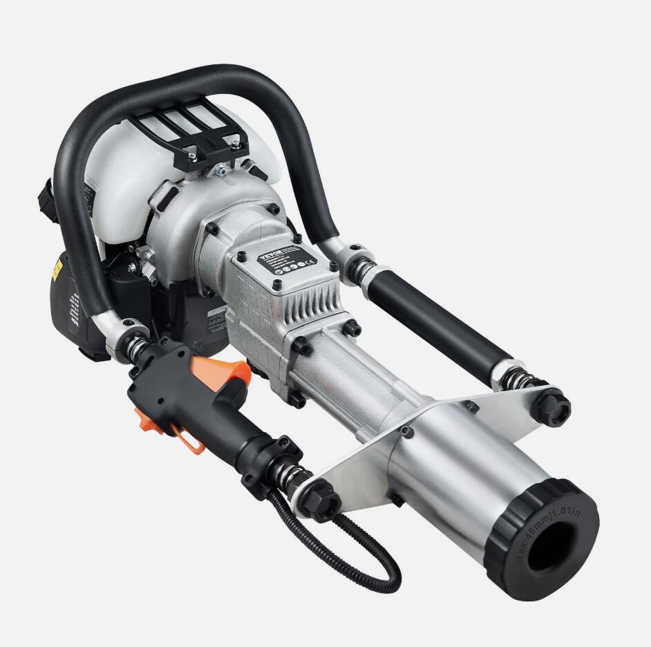 Heavy Duty 37.77cc Gas-Powered T Post Driver 4-Stroke Fence Piling Pou ...