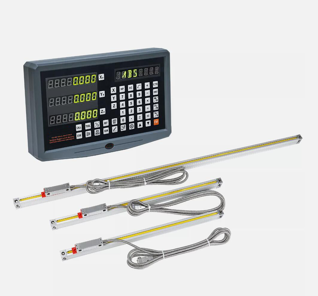 Multifunctional Digital Readout 400 & 450 & 950 mm Linear Scale 3 Axis ...