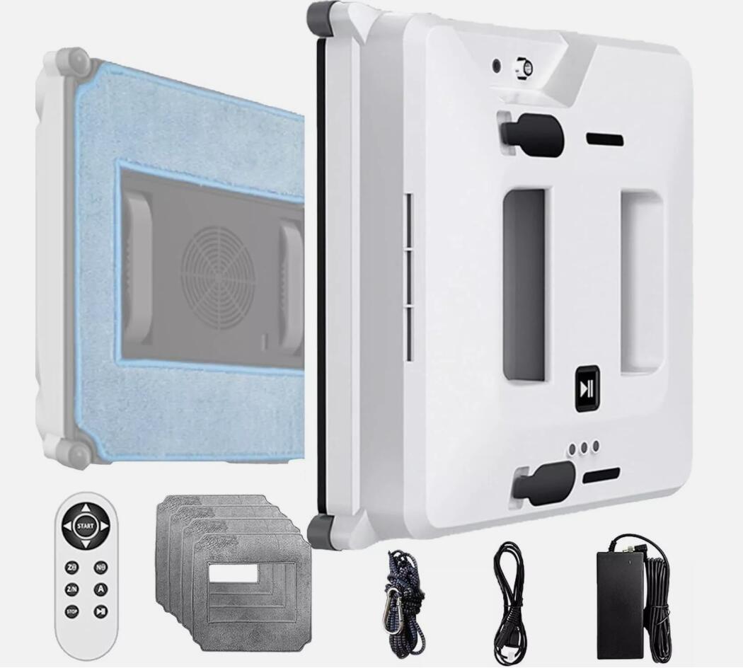 NEW 80W Remote Control Window Cleaning Robot Dual Water Spray Window C ...