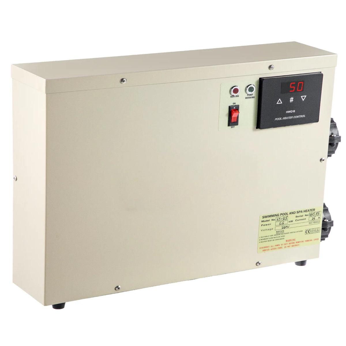 Adjustable 11KW 240V Electric Swimming Pool Water Heater Thermostat Ho ...
