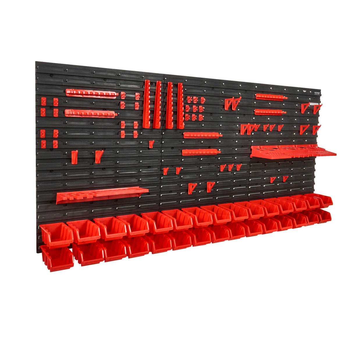 Wall Mounted Small Parts Organizer Storage Bins Garage Tool Rack – Tool ...