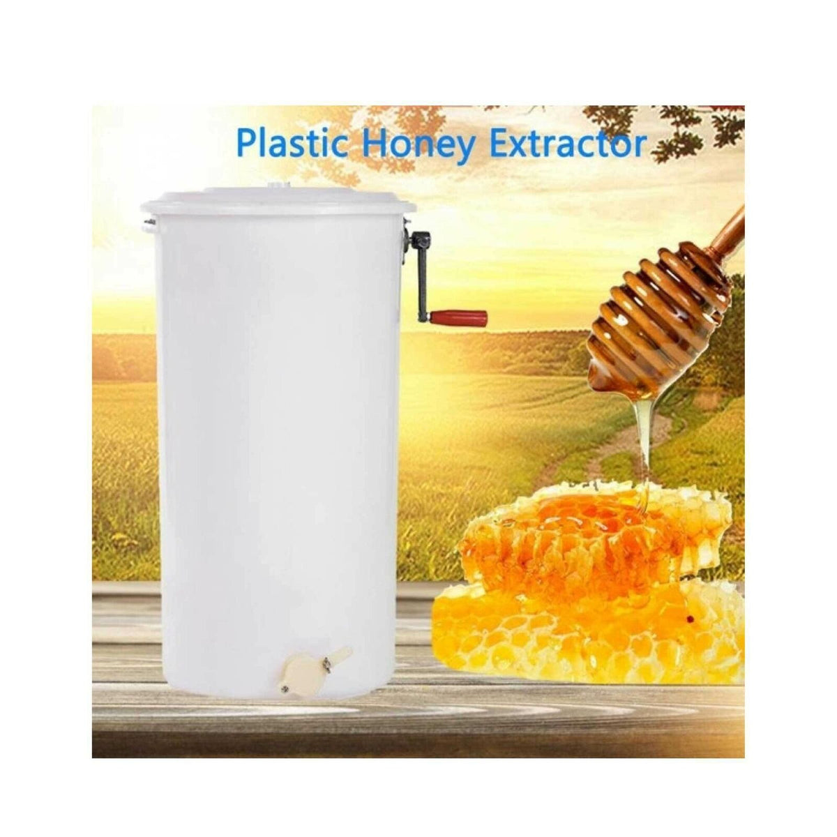2 Frame Honey Extractor Plastic Two Manual Spinner Crank Honey Bee Bee ...