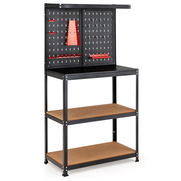 4 Shelf Multipurpose Garage Tool Storage Workbench – Tool Plus 4 Shelf Multipurpose Garage Tool Storage Workbench – Tool Plus