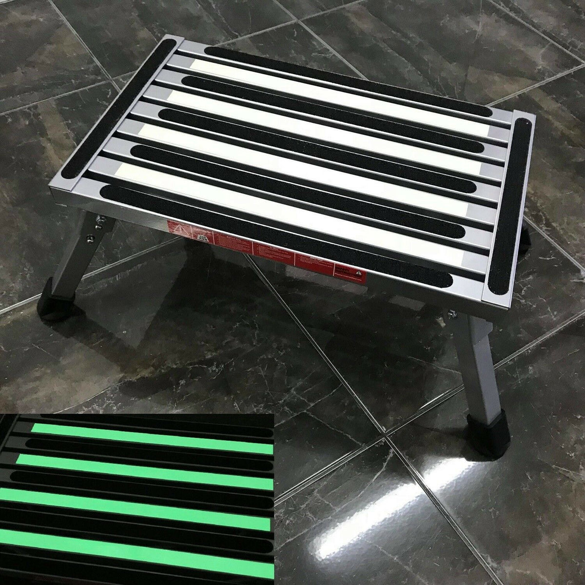 Illuminating Portable Folding Step Caravan Camping Rv – Tool Plus