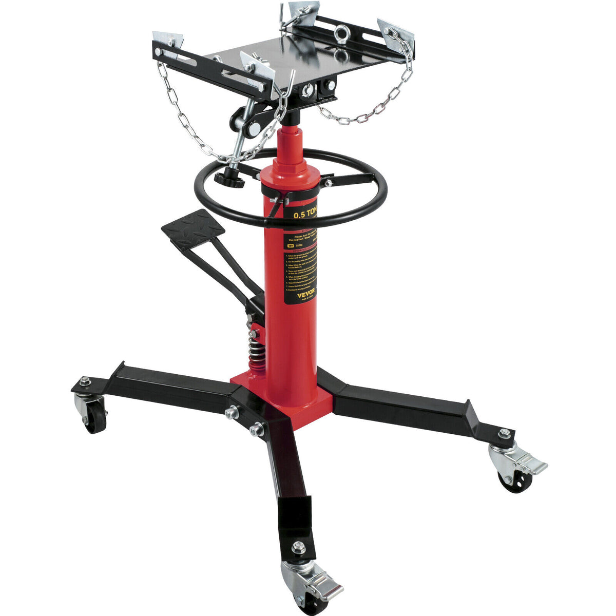 0.5Ton Transmission Jack 2-Stage Hydraulic High Lift – Tool Plus