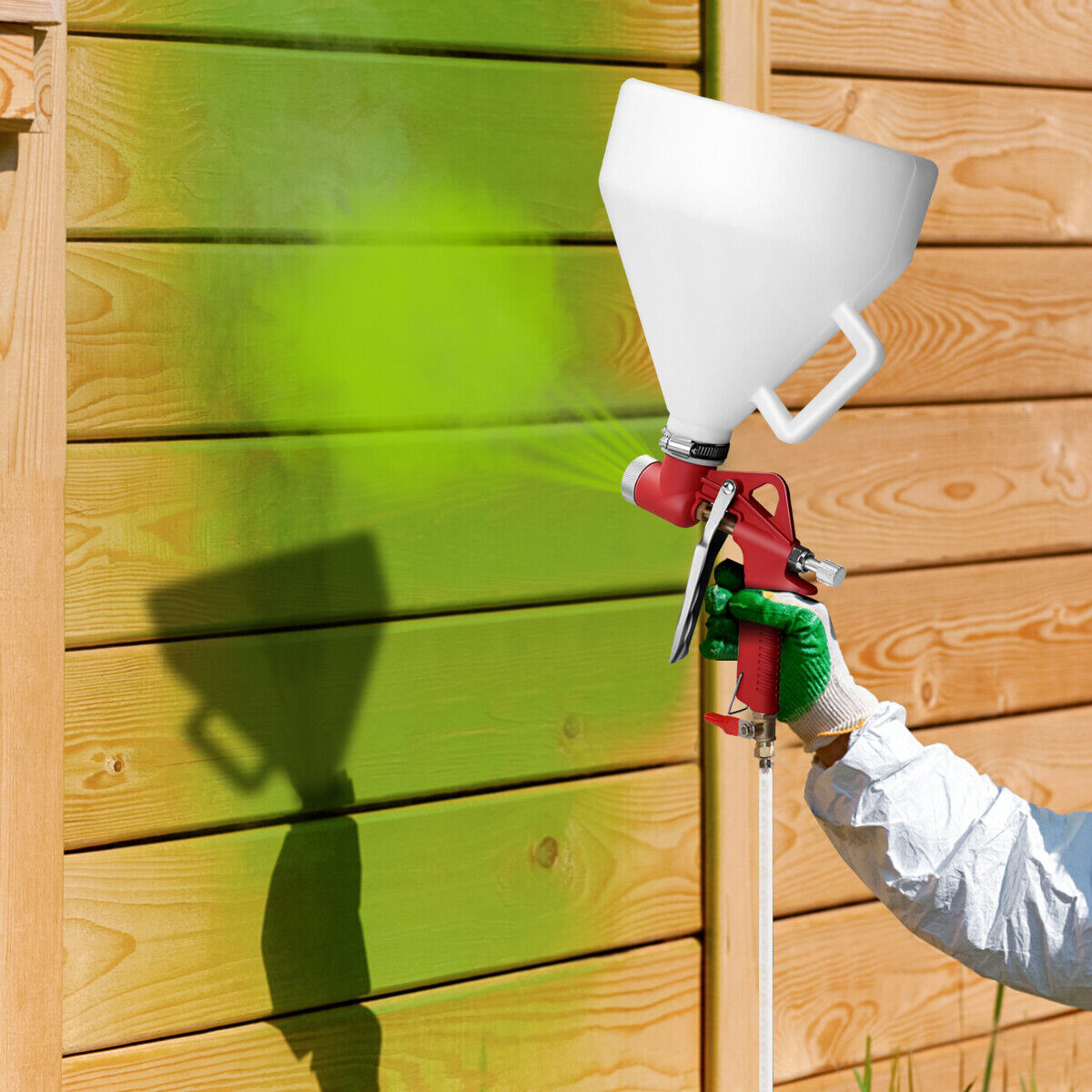 Air Hopper Spray Gun Paint Painting Sprayer with 3 Nozzle – Tool Plus