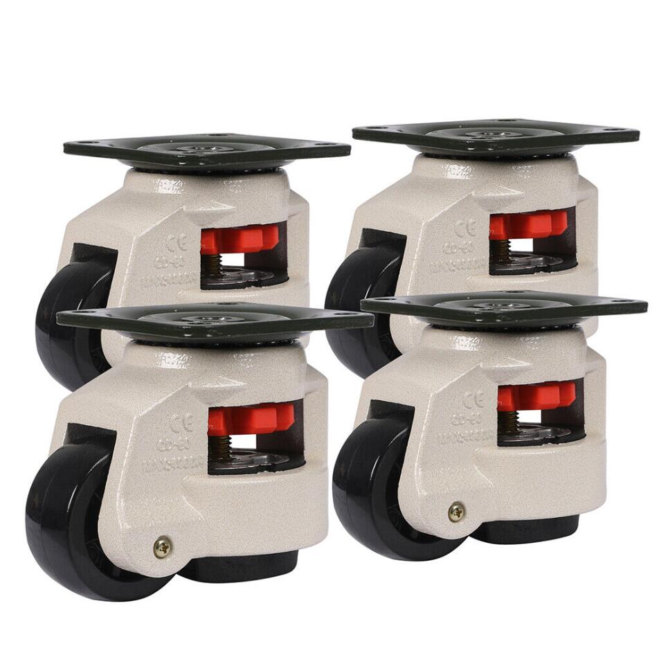 4PCS Leveling Casters Swivel Wheel 1400KG Max Load – Tool Plus